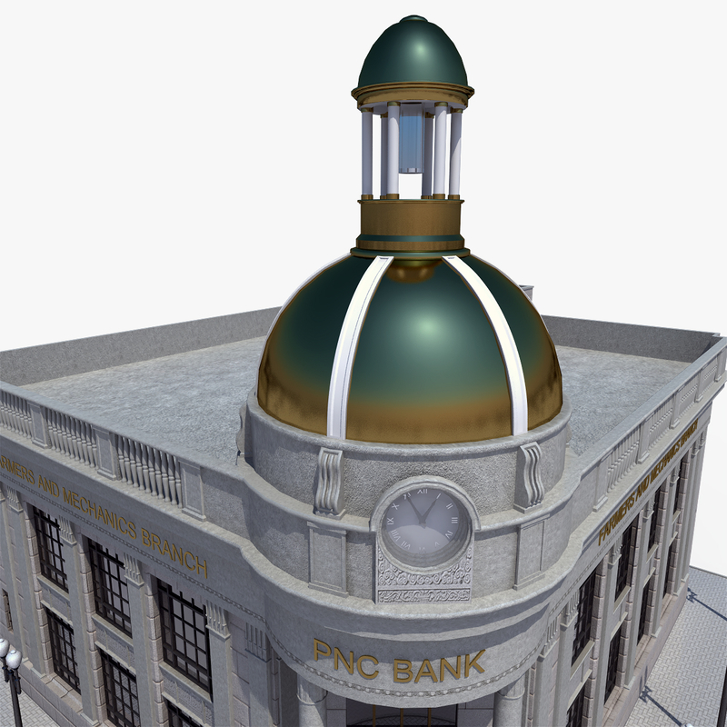 3d model riggs bank building