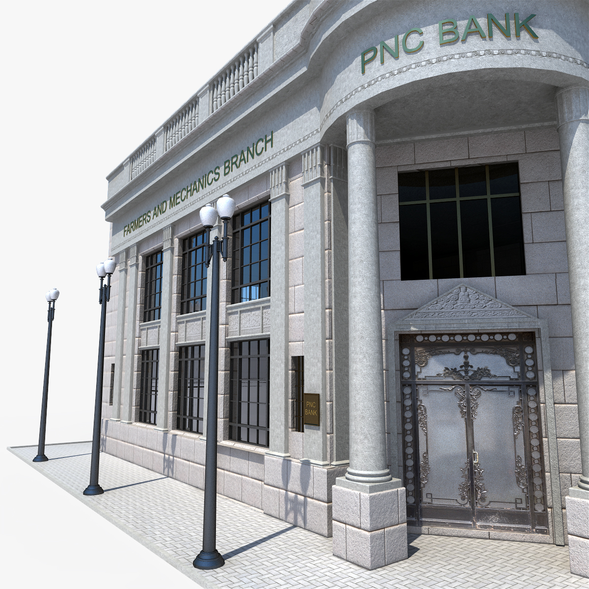 3d model riggs bank building