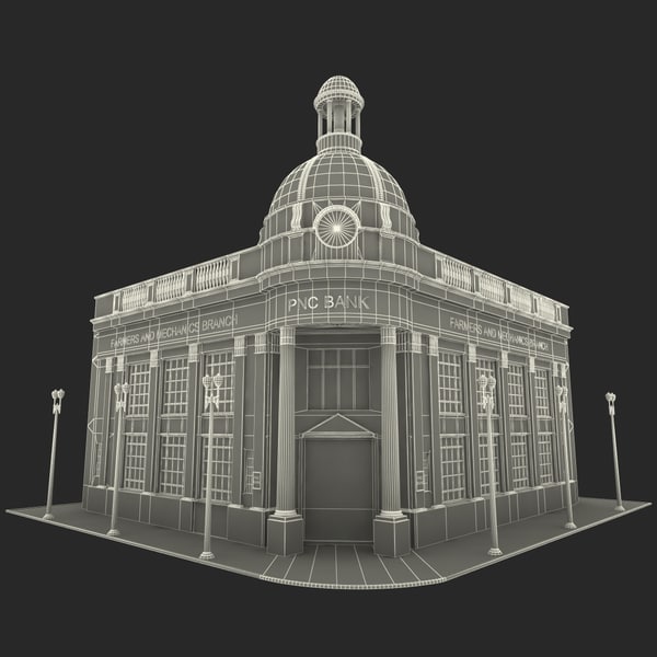 3d model riggs bank building
