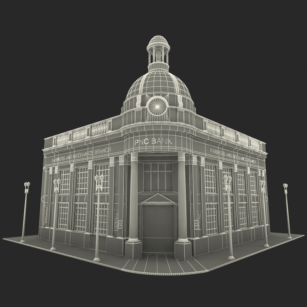 3d model riggs bank building