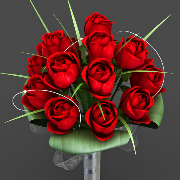 bouquet modelled 3d model
