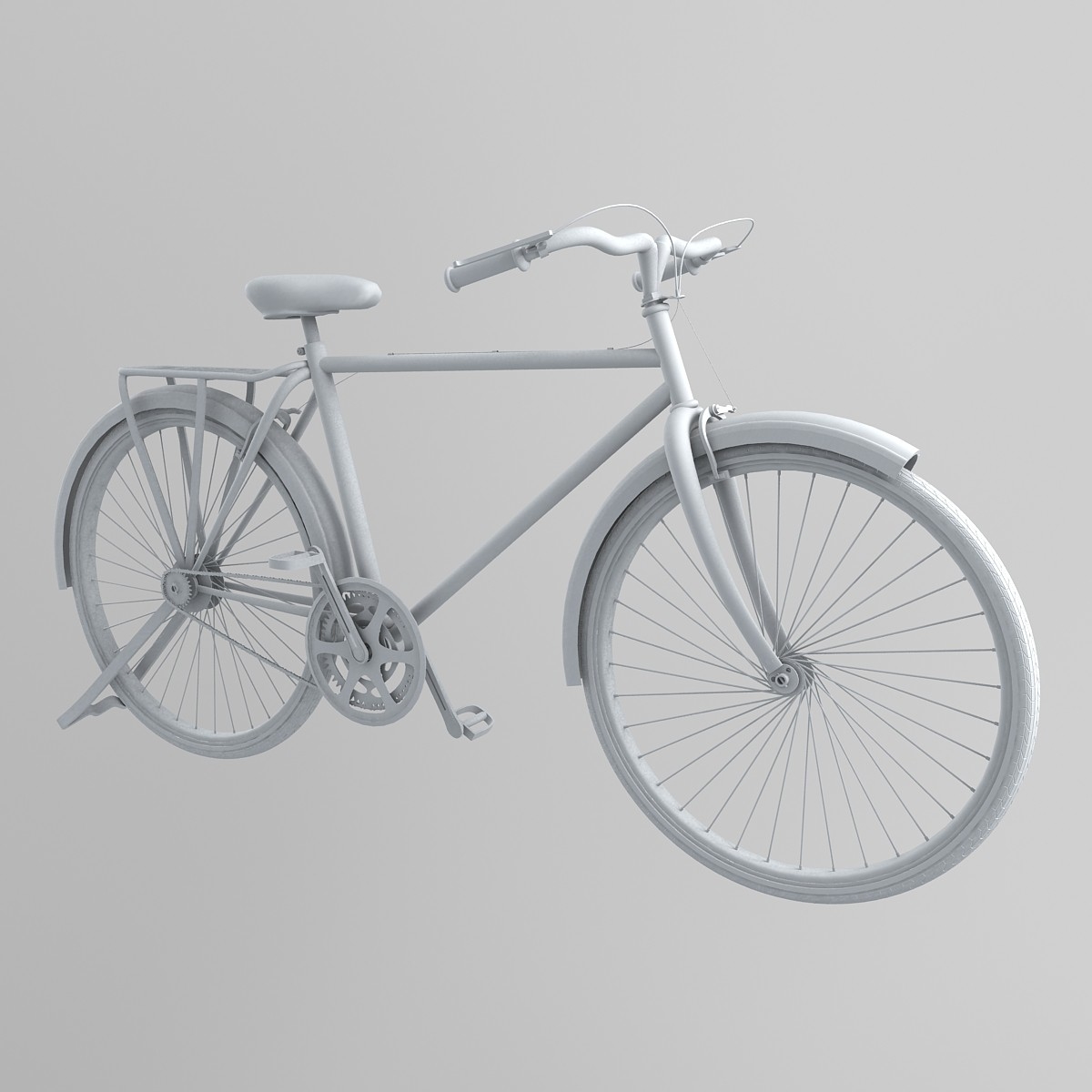 3d model bike red