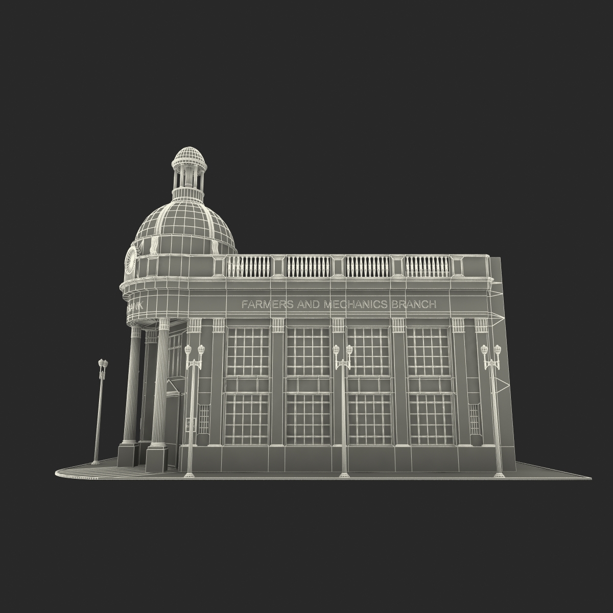 3d model riggs bank building