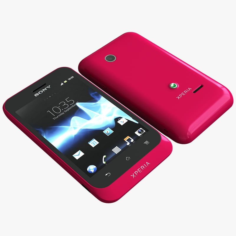 red sony xperia tipo 3d 3ds