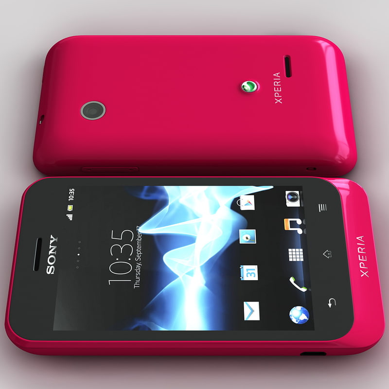 red sony xperia tipo 3d 3ds
