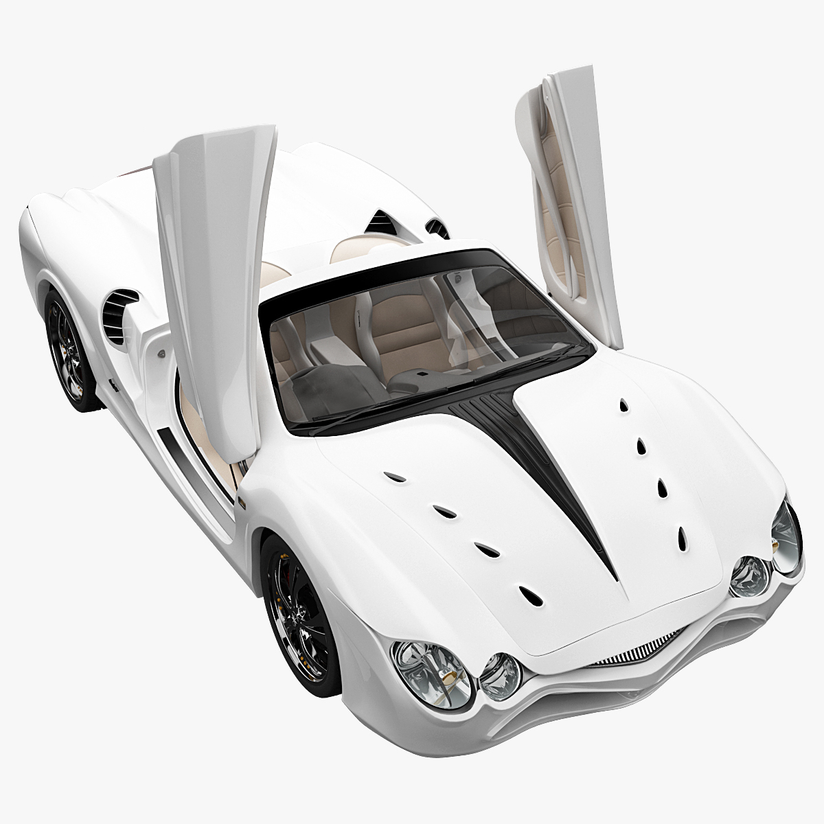 realistic sport car mitsuoka 3d model