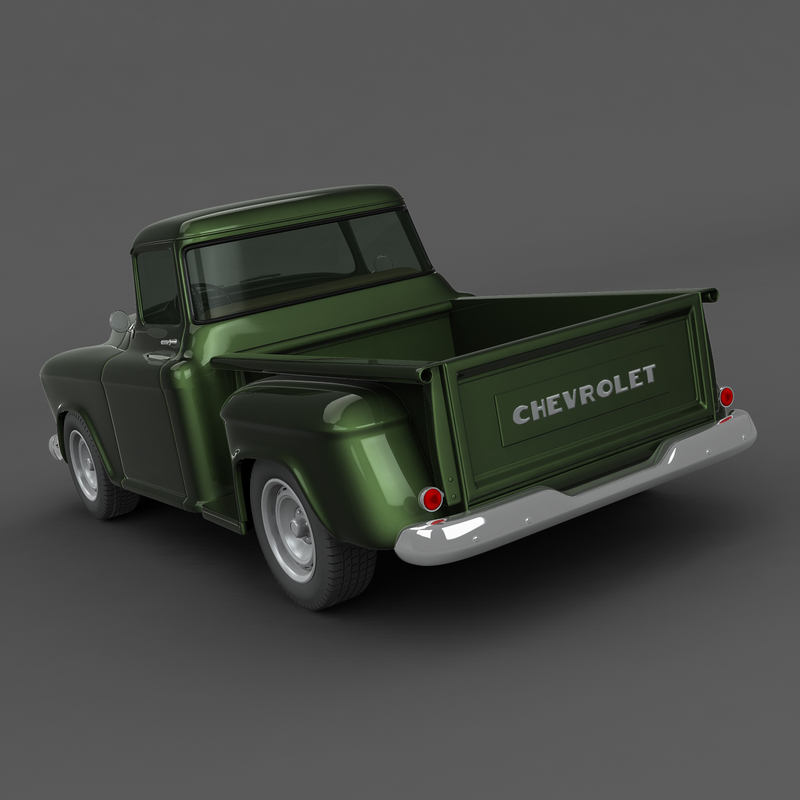 chevrolet truck 1956 3d max