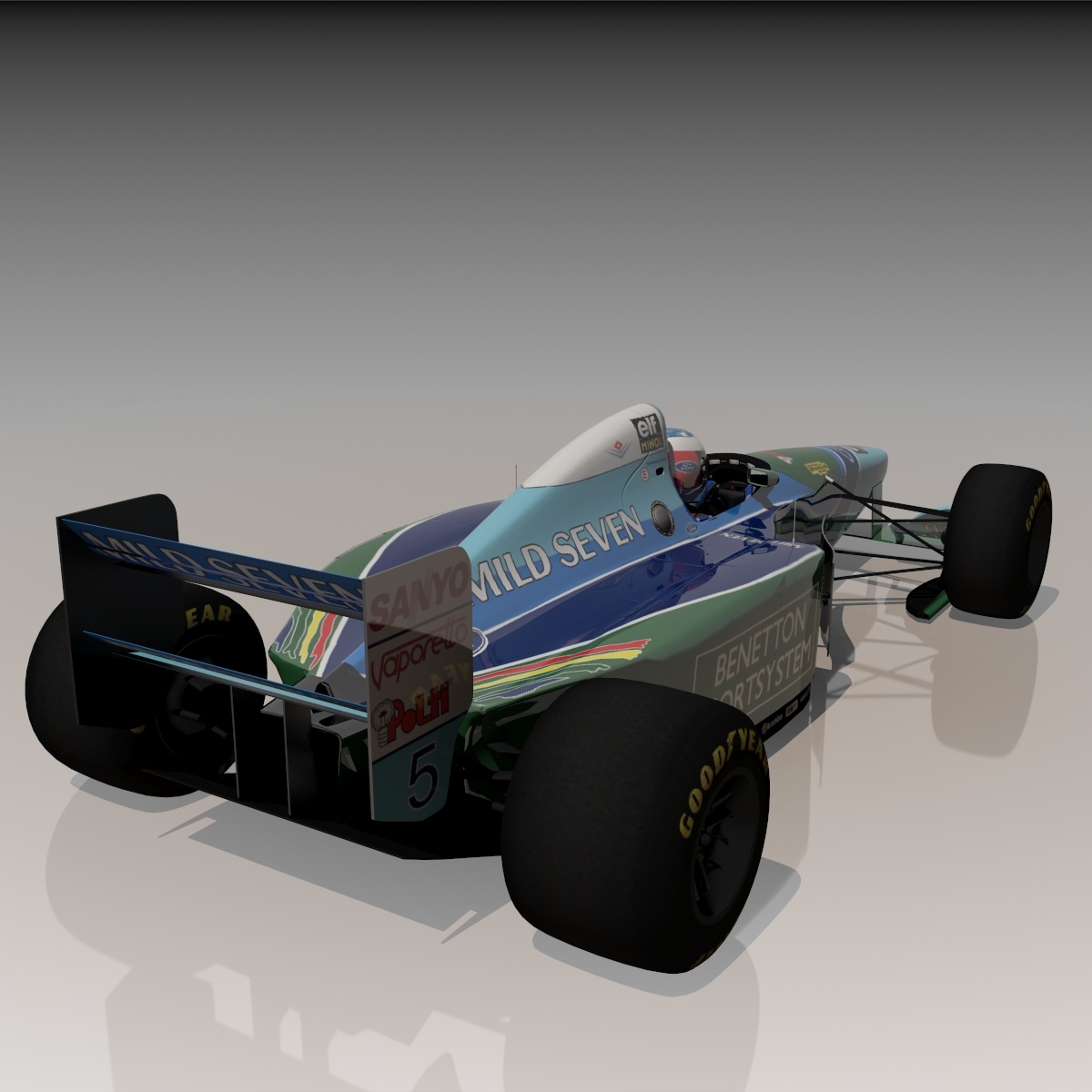 3D модель Benetton B194 - TurboSquid 691975