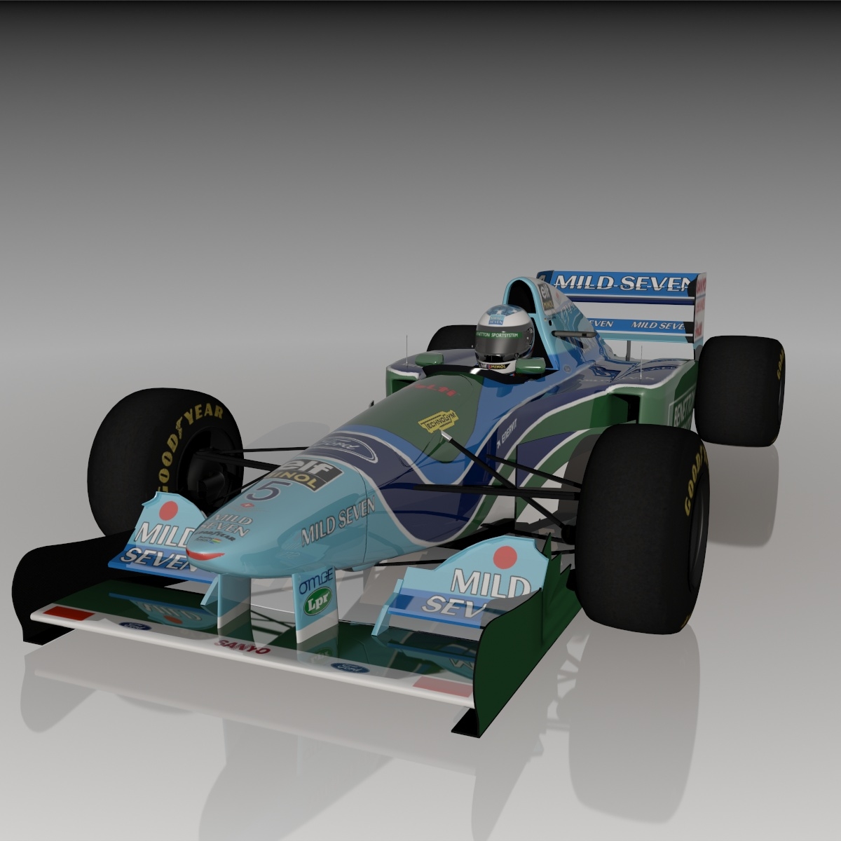 3D модель Benetton B194 - TurboSquid 691975