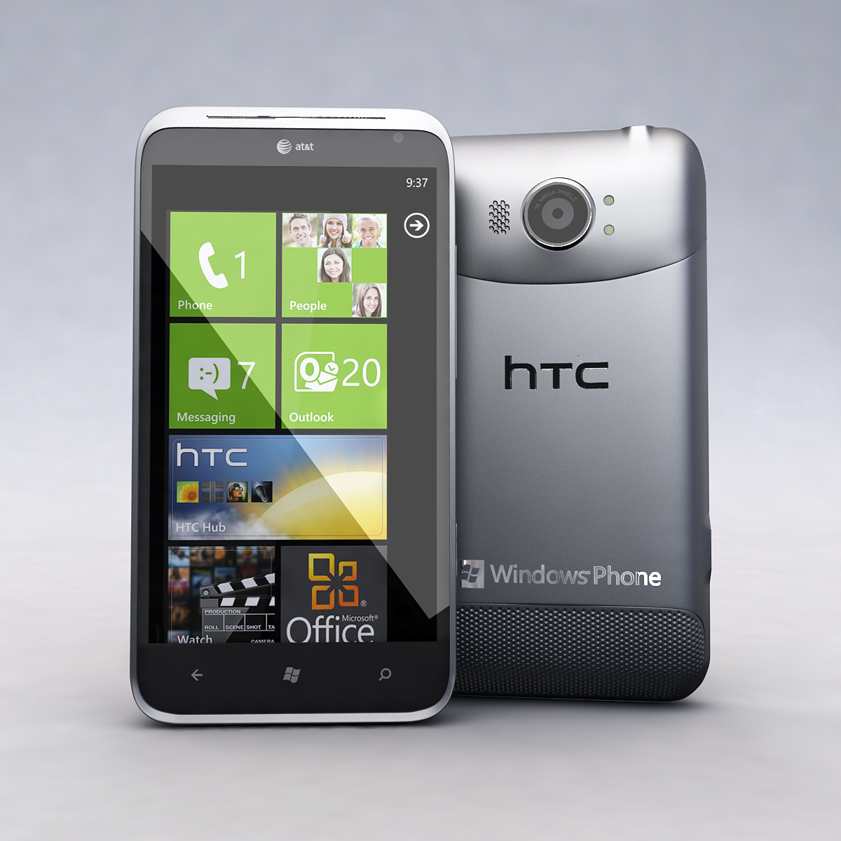 new htc titan ii 3d model