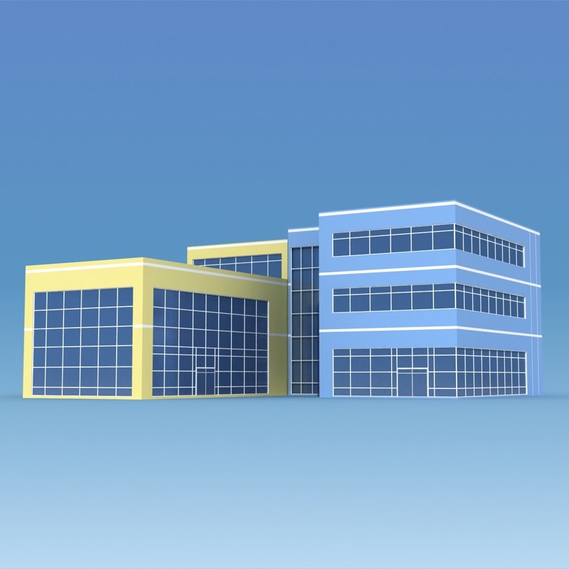corporate office building 3d model