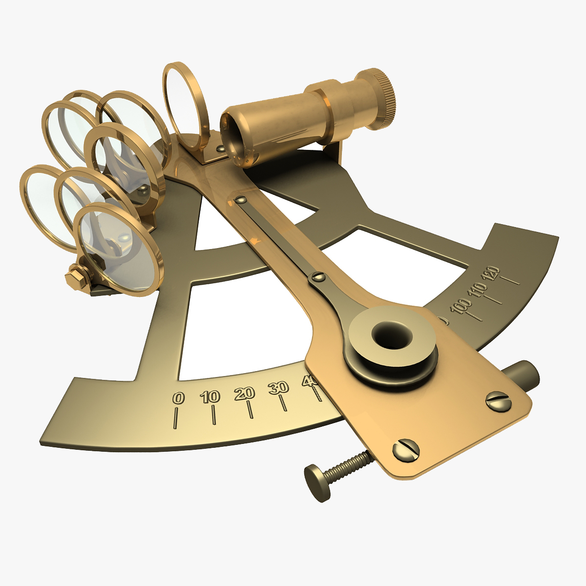 3dsmax Sextant Mapped