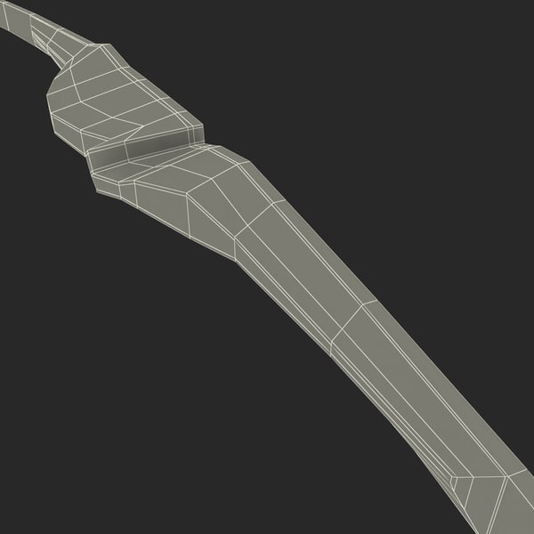 longbow weapon 3d model