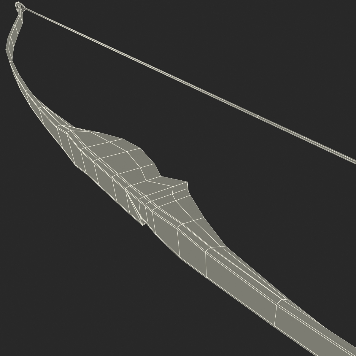 longbow weapon 3d model