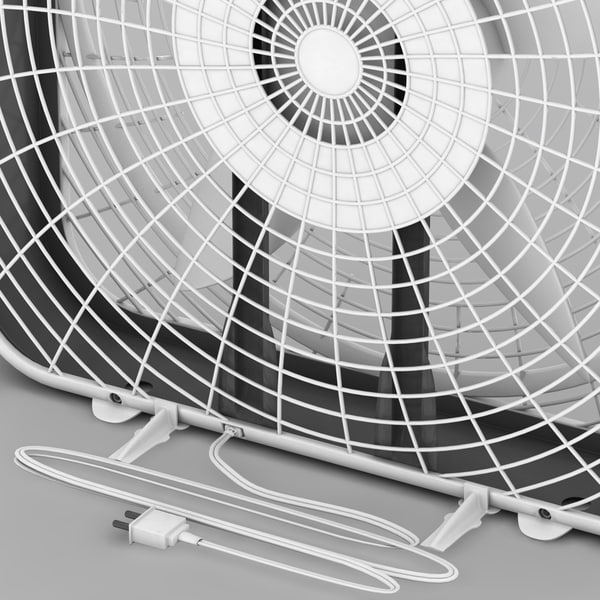 3d model box fan lasko