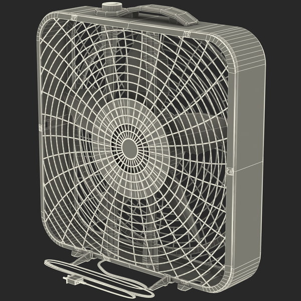 3d model box fan lasko
