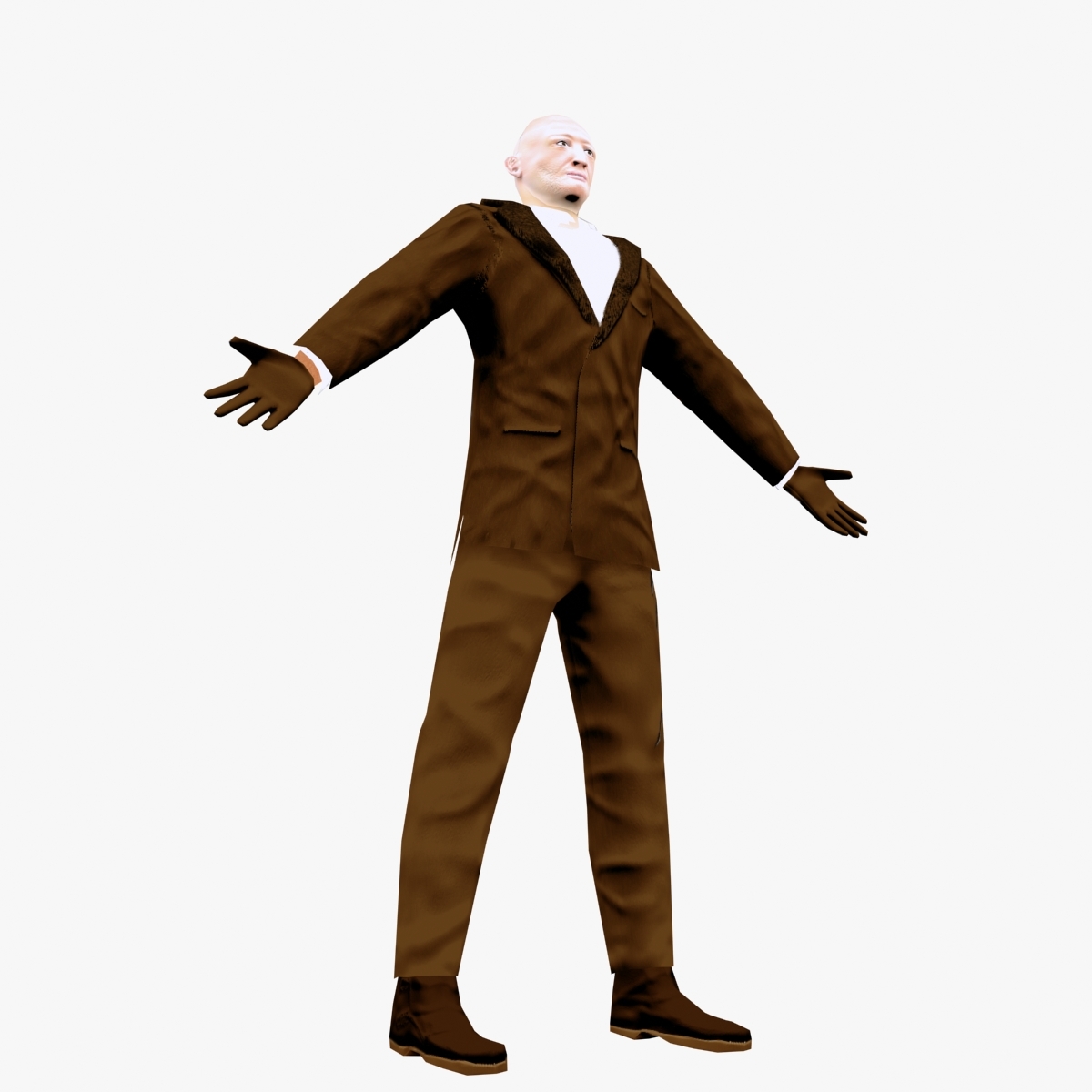 3d model of character agent man