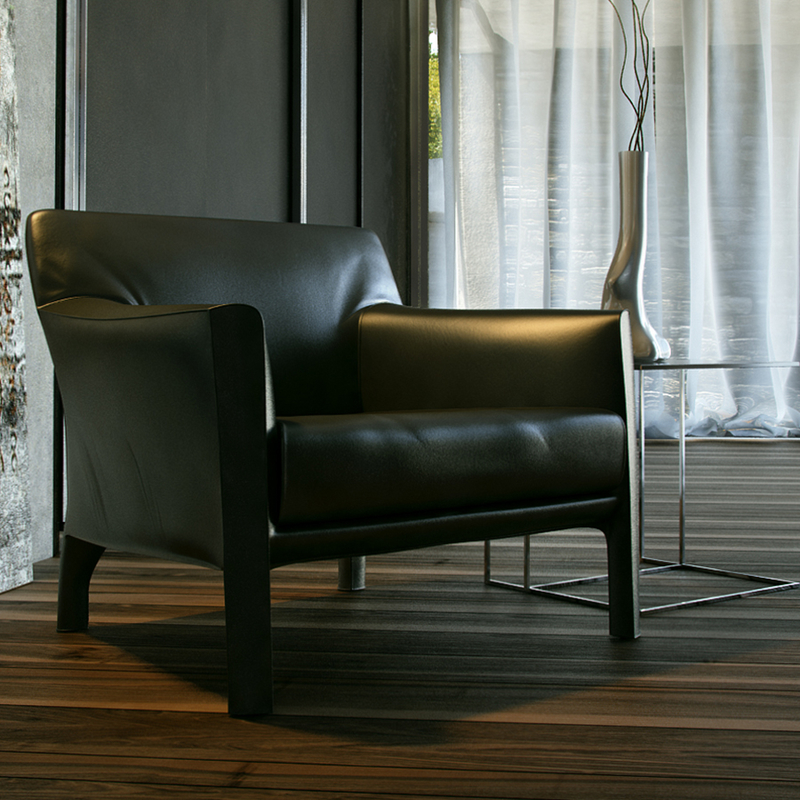 3dsmax Cassina 415 Cab Armchair