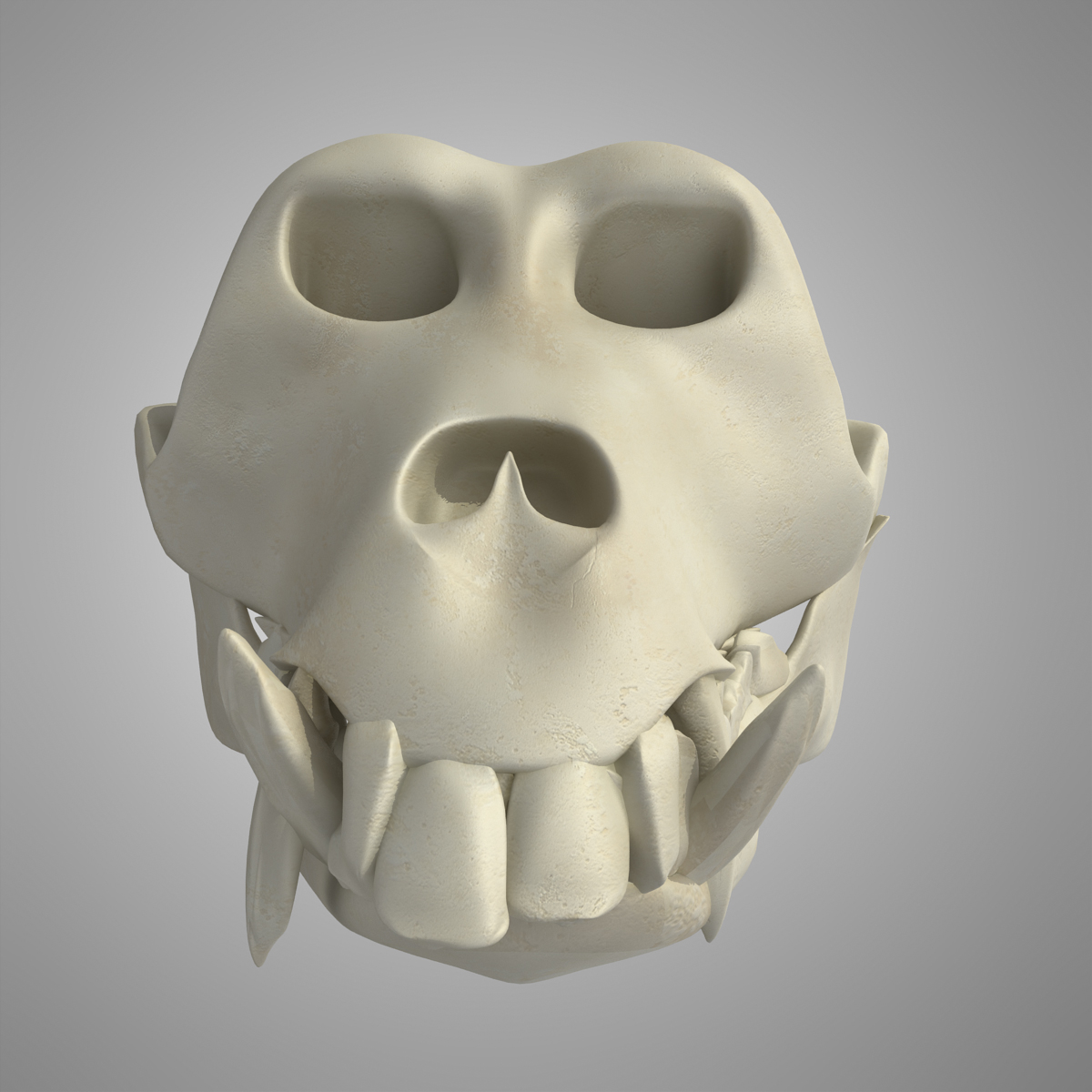 skeleton monkey 3d max