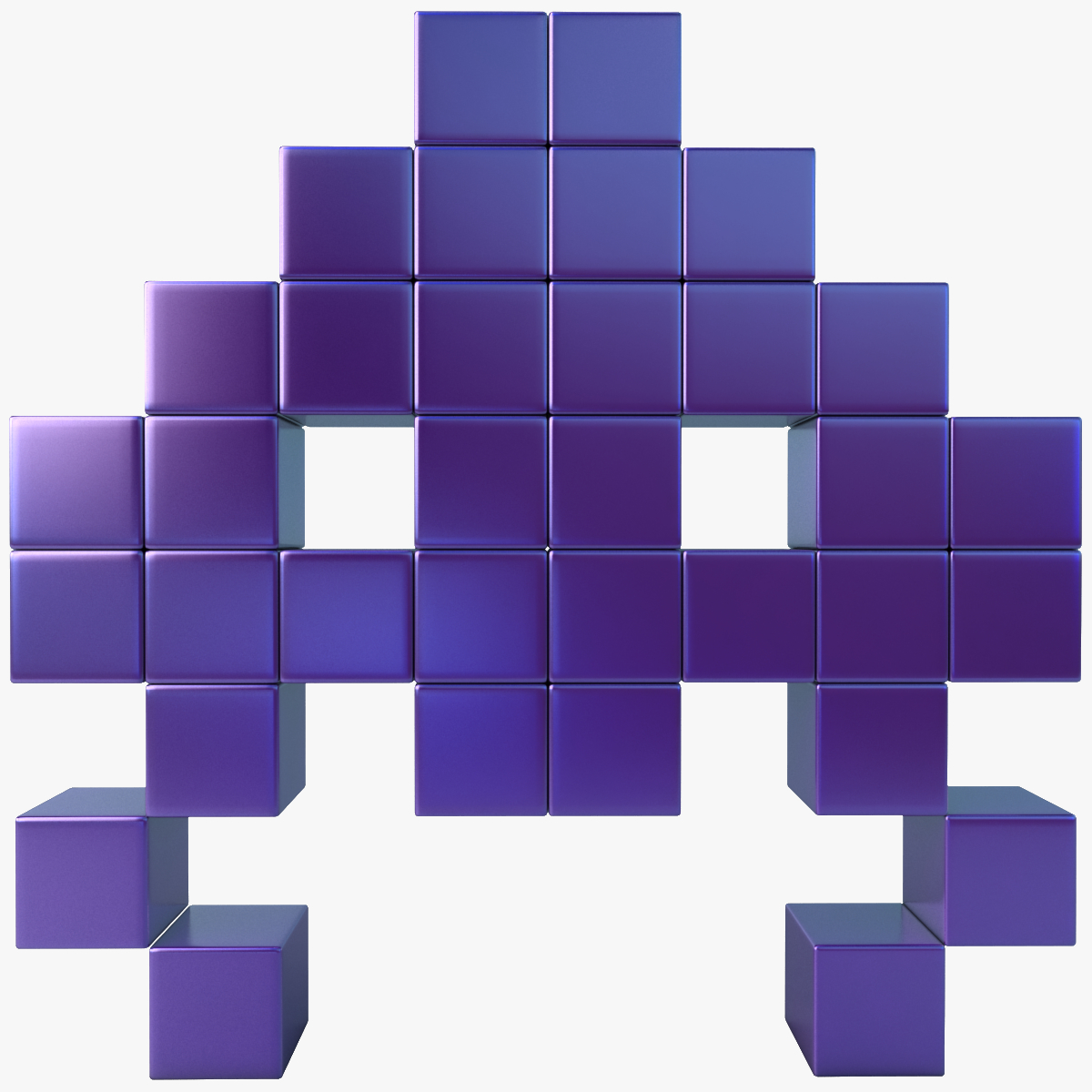 space invaders 3d model