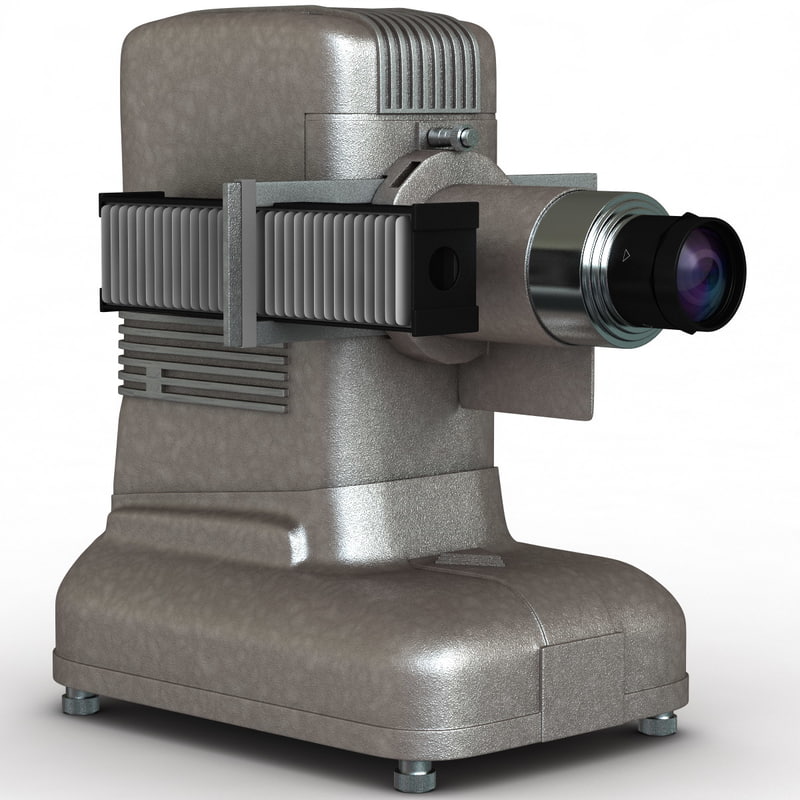 old slide projector 3d c4d