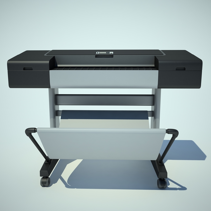 3d model printer hp designjet