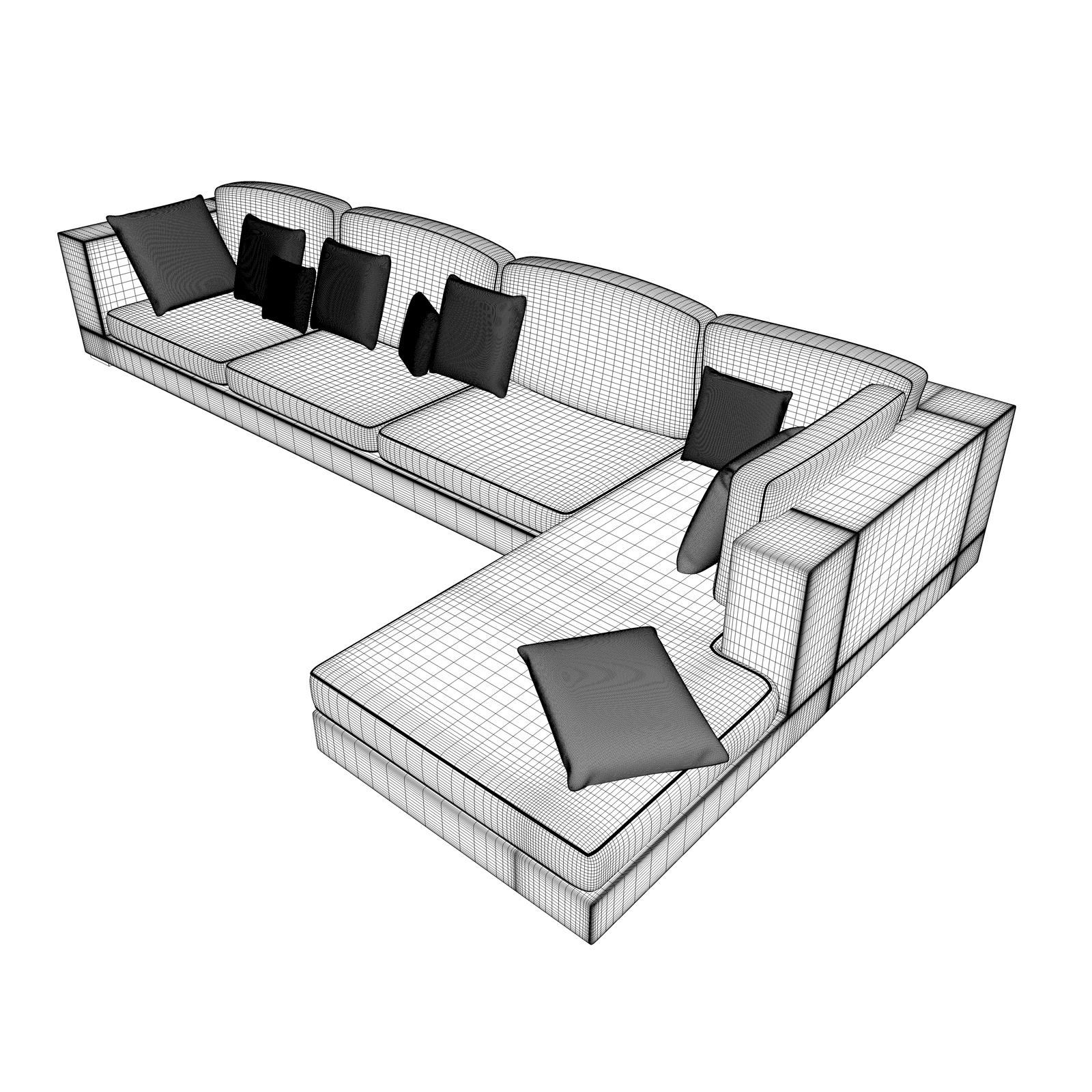 sectional sofa 3d model