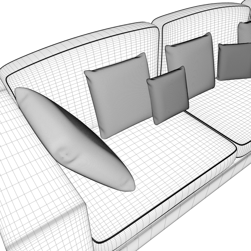 sectional sofa 3d model