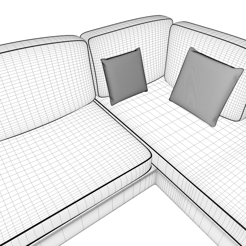 sectional sofa 3d model