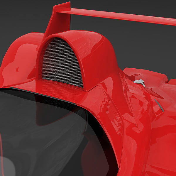 realistic supercar caparo t1 3d model