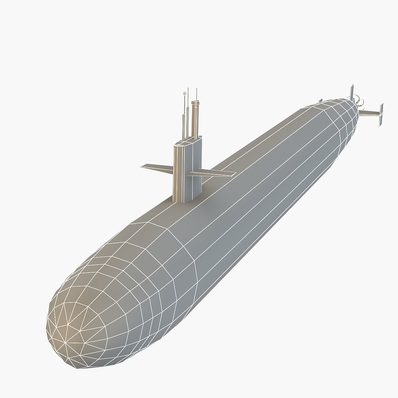 uss michigan ssgn-727 3d model
