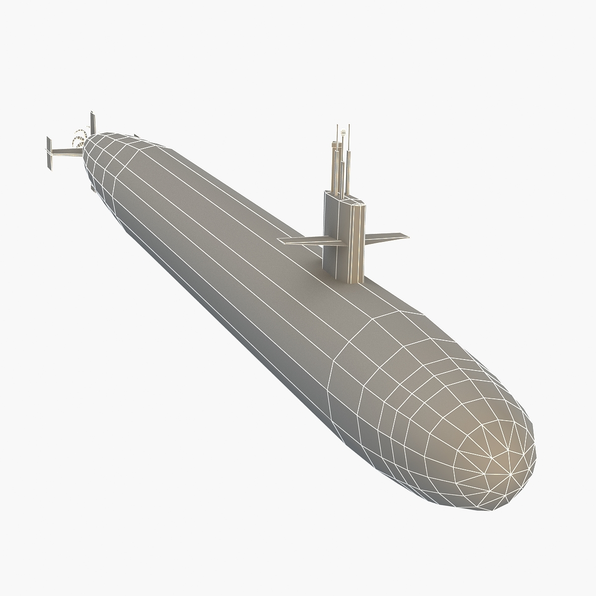 uss michigan ssgn-727 3d model