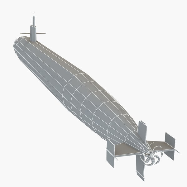 uss michigan ssgn-727 3d model