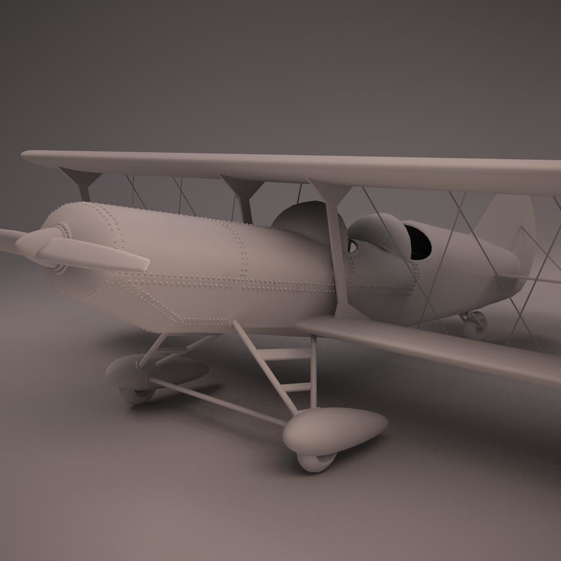 3ds max acrobatic plane