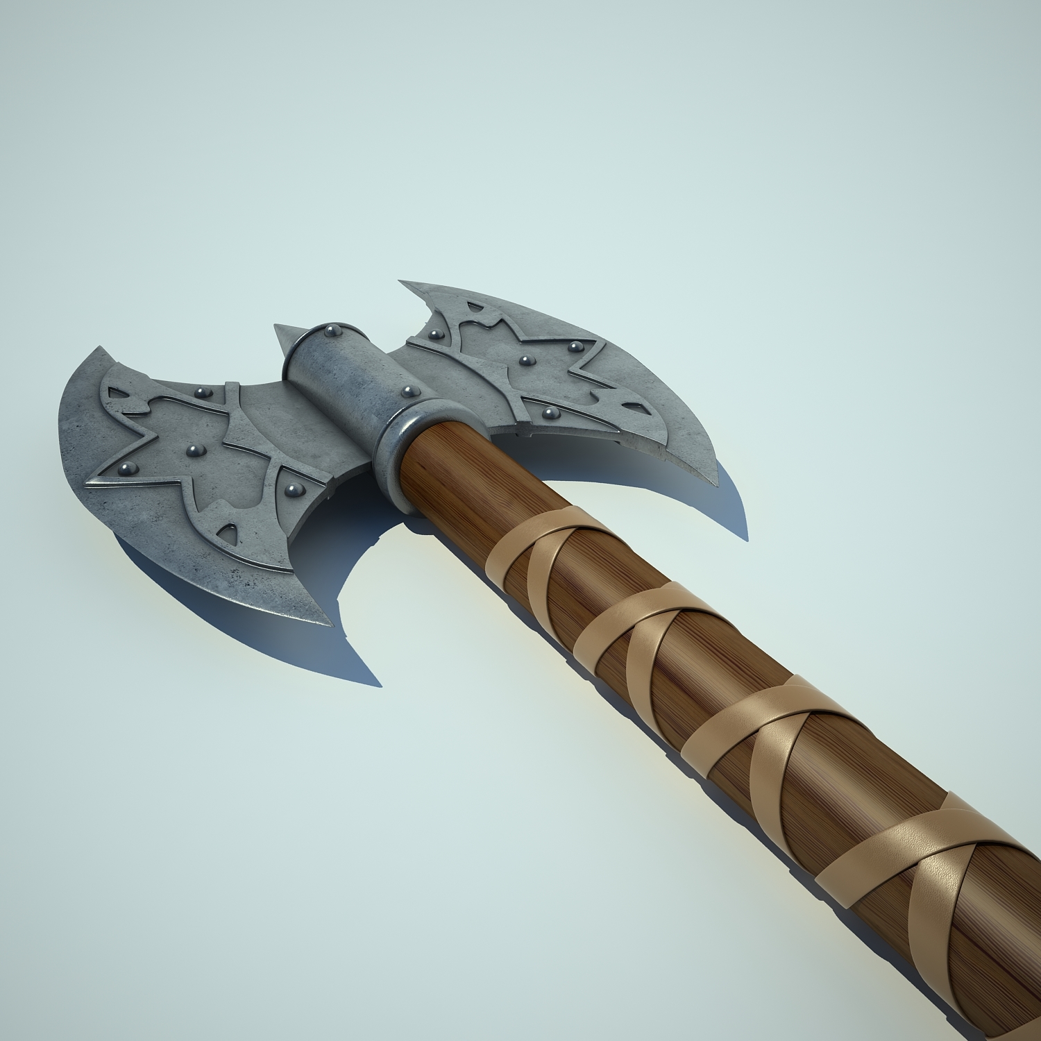 3d battle axe model
