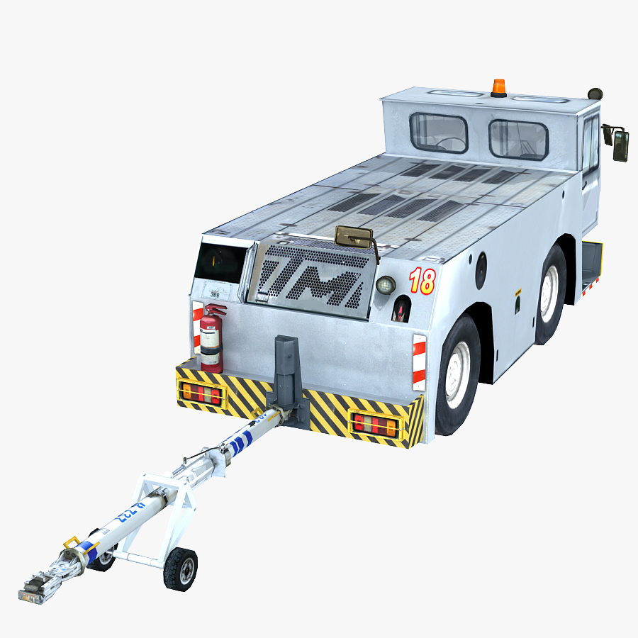 3d push-back aircraft tractors towbar