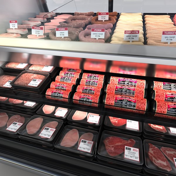 butcher case 3d model