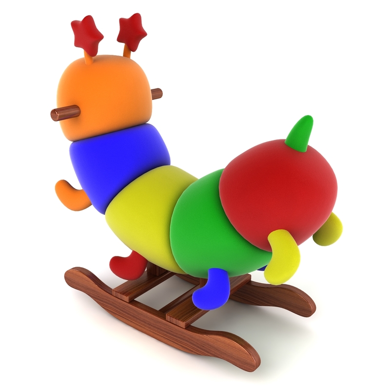 obj caterpillar rocking chair