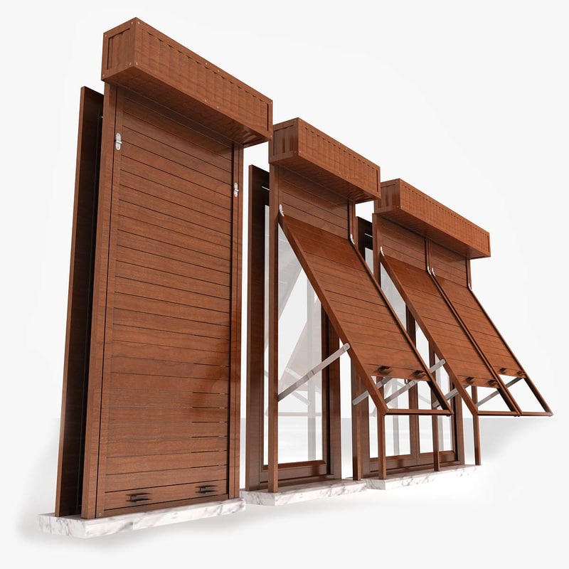 window shutter 3d 3ds