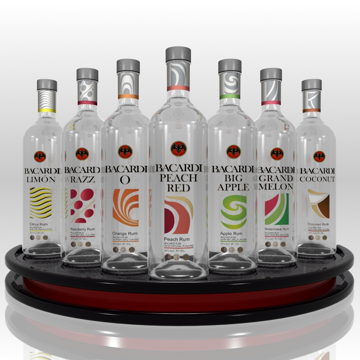 max set bacardi flavored rums