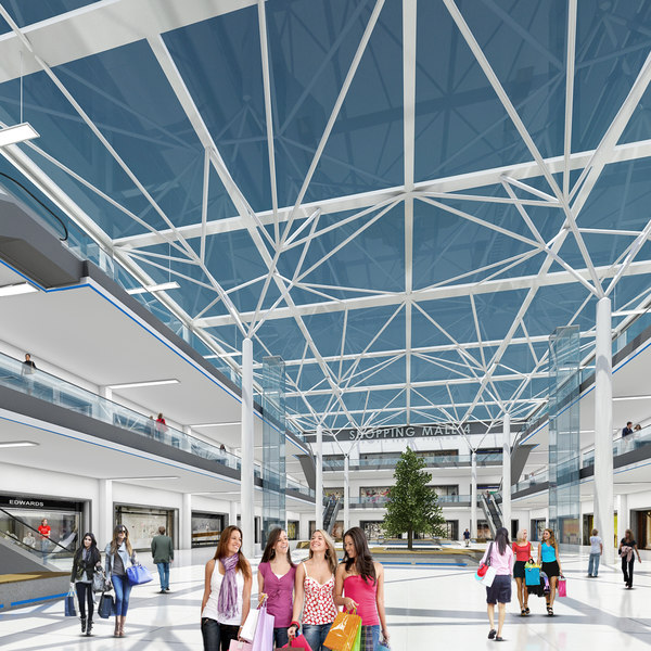 shopping center 3d model