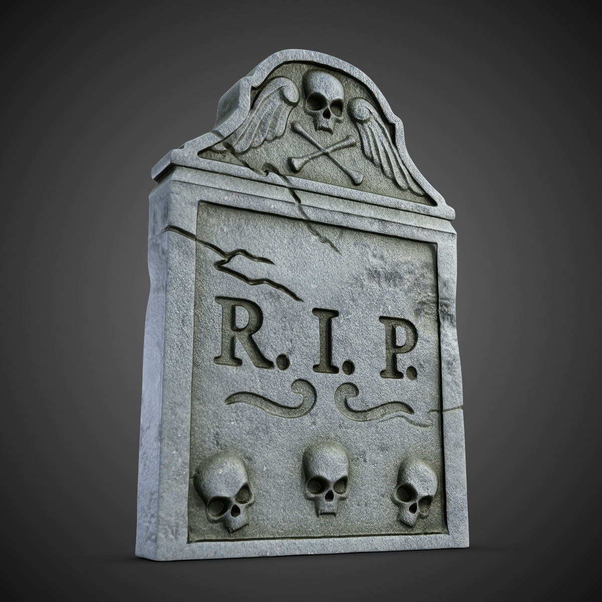 3d model gravestone 1 graves