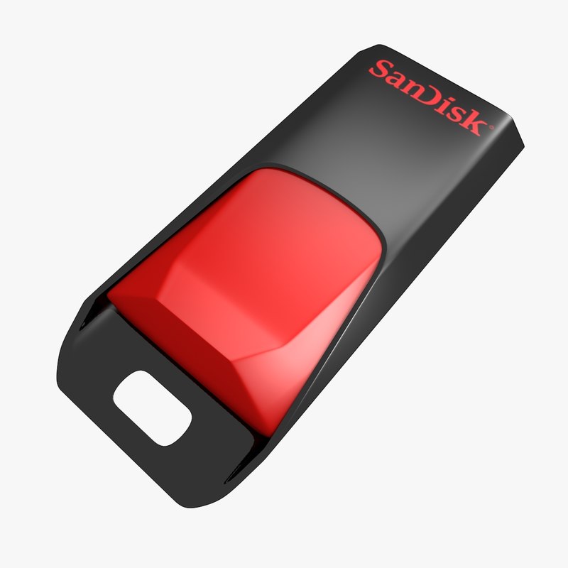 sandisk usb flash drive 3d model