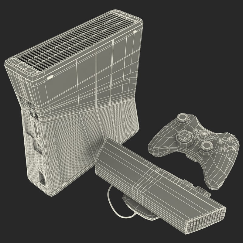 3d c4d xbox 360 slim 3
