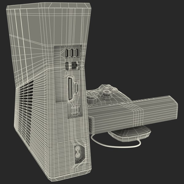 3d c4d xbox 360 slim 3