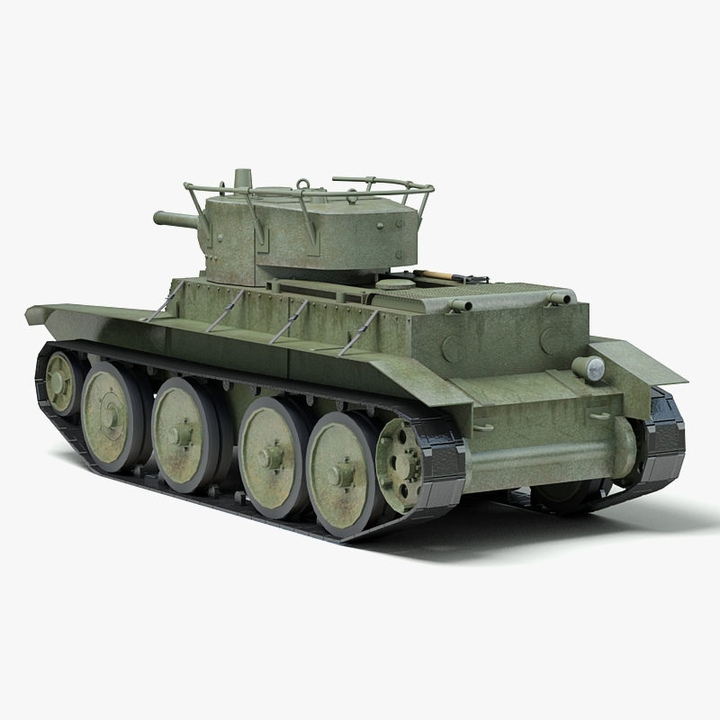 3d ww2 soviet tank bt model