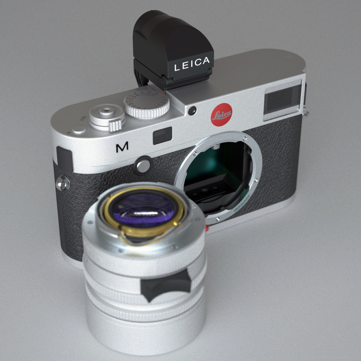 digital camera leica m 3d model