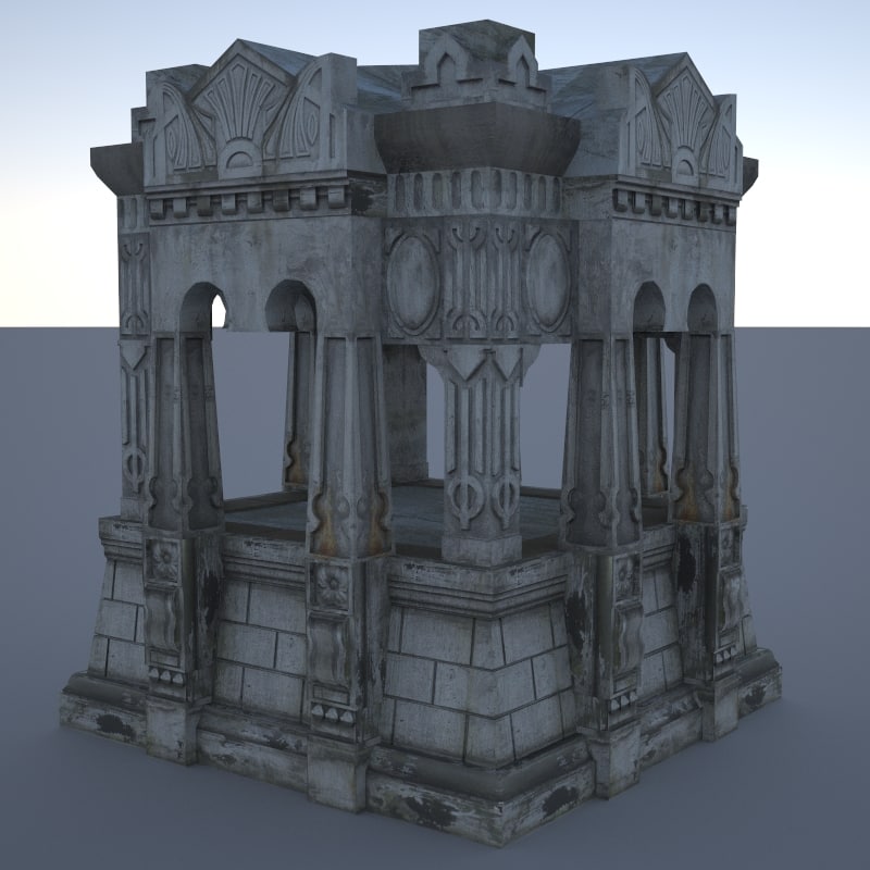 crypt 3d model