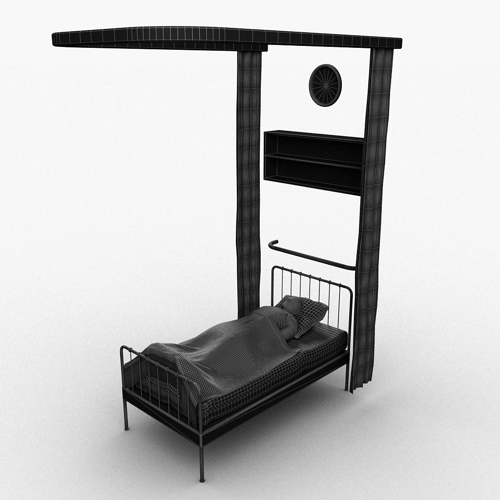 3d hospital patient model