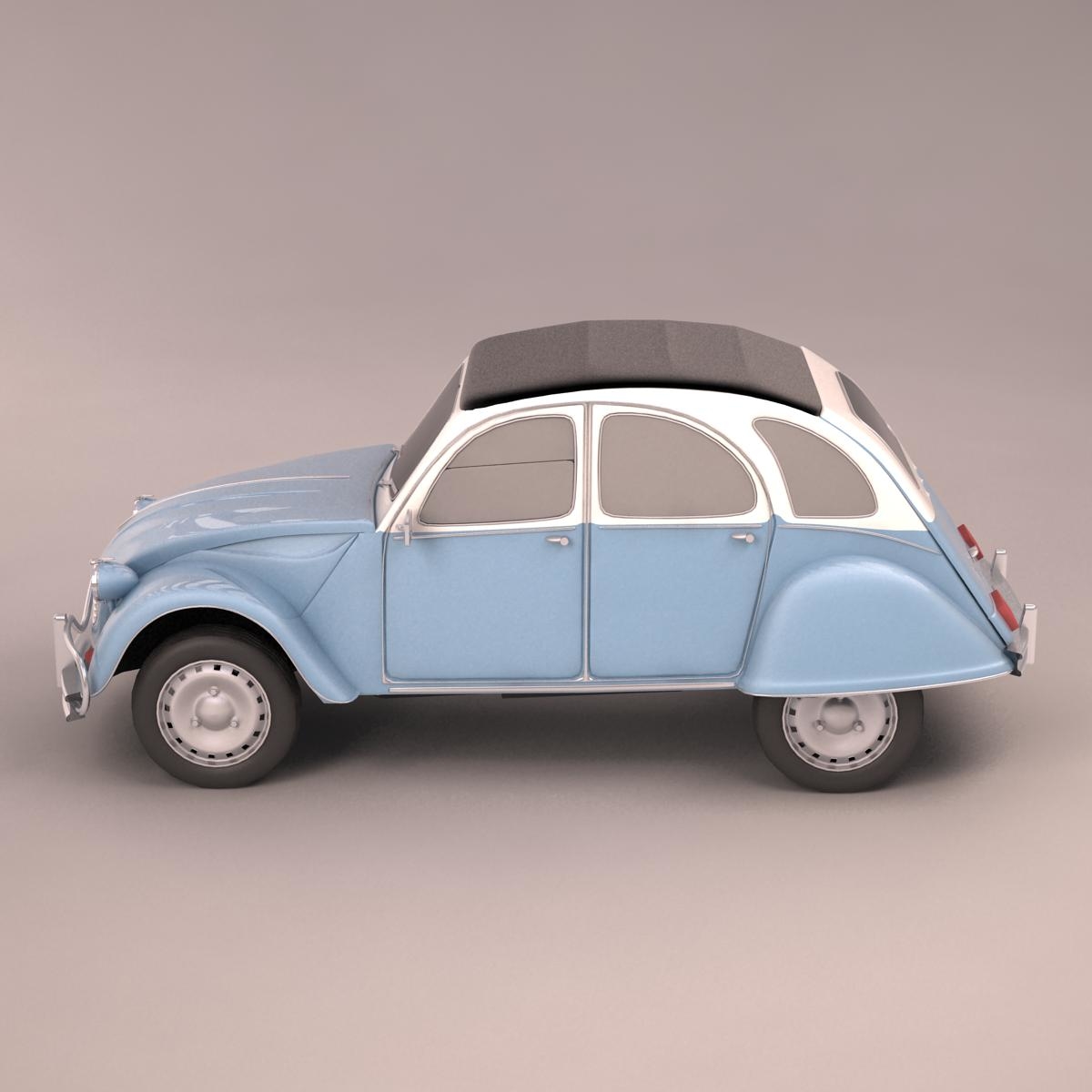citroen 3cv 3d model
